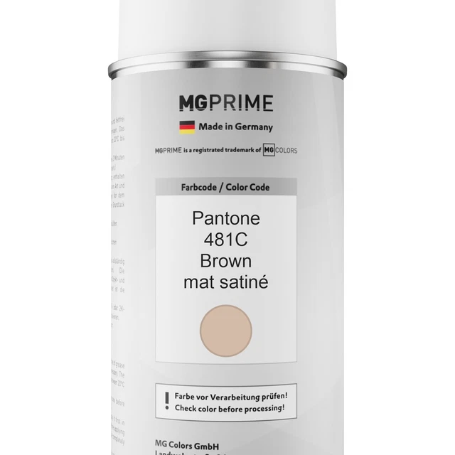 PANTONE 481C BROWN Bombe aérosol 400 ml mat satiné séchage rapide EUR 9 ...