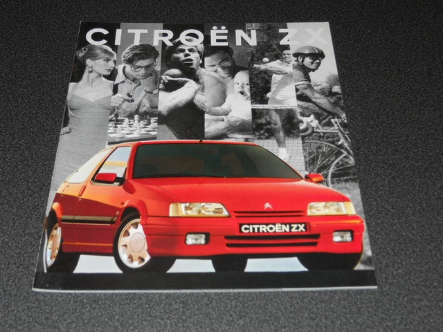 CITROEN ZX BROCHURE catalogue document Youngtimer - édition 09/1992 CH ...