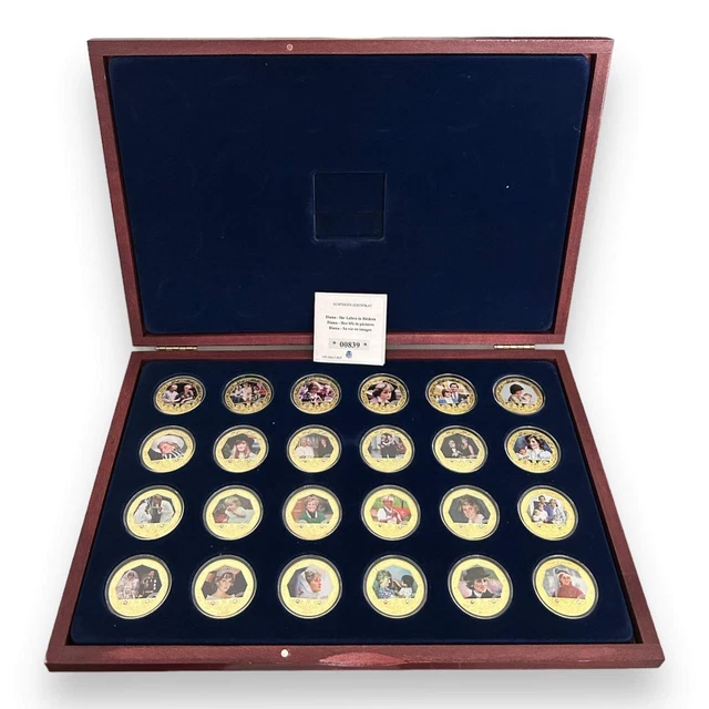 PRINCESS DIANA HER Life Portrayed Commemorative Coin Set - Princess Of ...