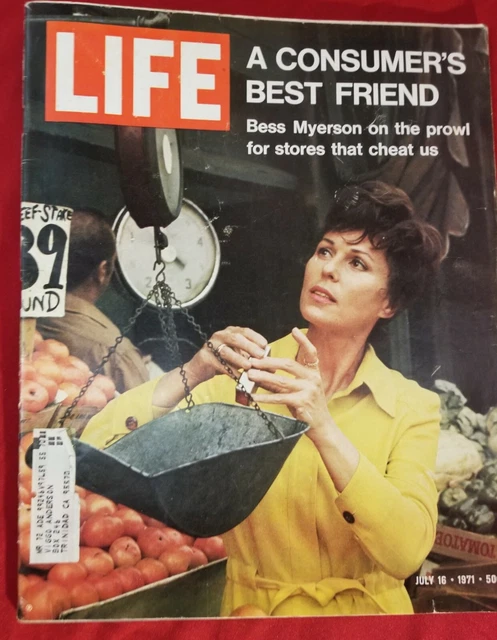 LIFE 197I MISS America Bess Myerson Louis Armstrong Gone Evonne ...