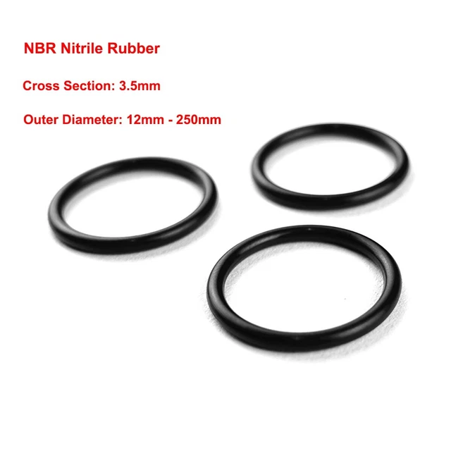 O-RING SEALS WASHERS NBR Nitrile Rubber Cross Section 5mm Oil Sealing ...