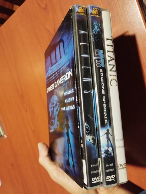 DVD JAMES CAMERON Cofanetto -20Th Century Fox 2002 Titanic -Aliens ...