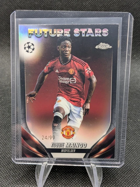 2023-24 TOPPS CHROME UCC - Kobbie Mainoo /99 Color Match Future Stars ...