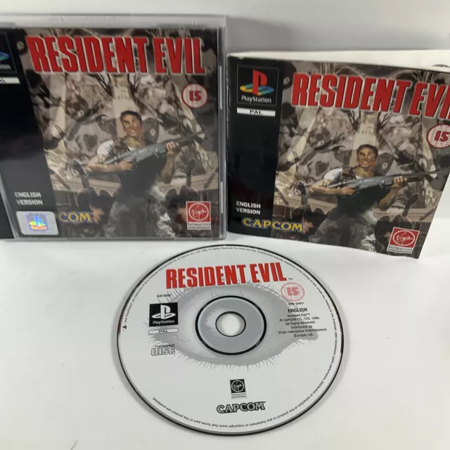 RESIDENT EVIL PS1 (PlayStation 1)- Complete And In Collectors Condition ...
