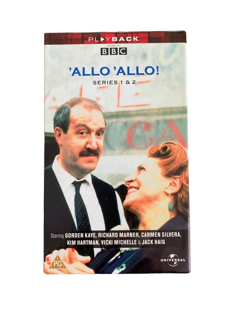 ALLO ALLO VHS Box Set Series 1 & 2 Video Tape Comedy BBC Playback PG Three Tapes £8.00 - PicClick UK