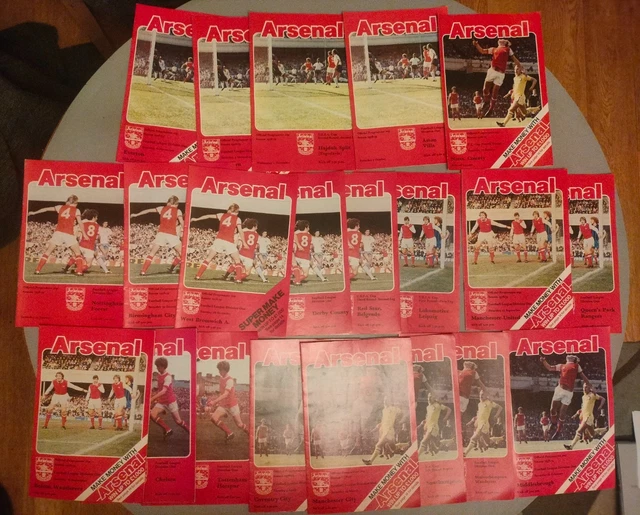 ARSENAL FOOTBALL CLUB 22 x Match Day Programmes- Season 1978-79 £12.94 ...