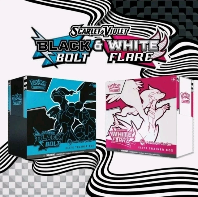 BLACK BOLT & White Flare Pokémon Center Elite Trainer Boxes ETB - PRE ...