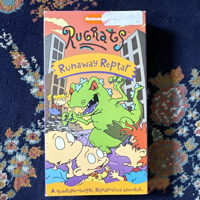RUGRATS - RUNAWAY Reptar ( VHS, 1999 ) Nickelodeon Cartoon Movie Orange ...