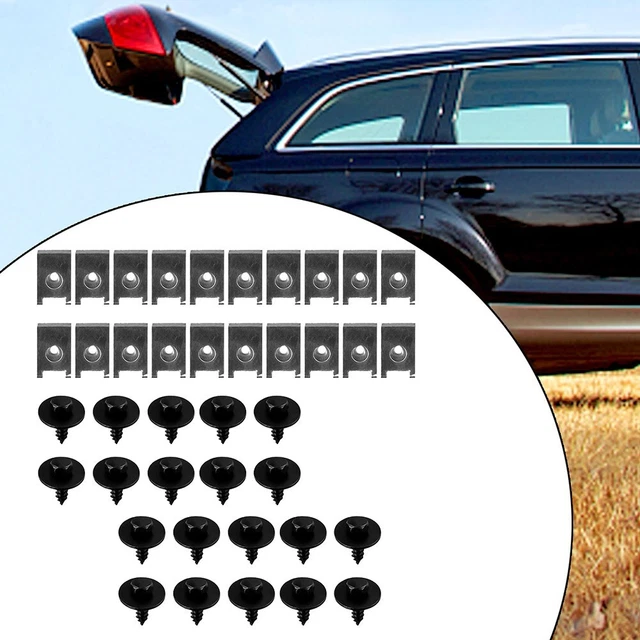 40X HEX BOLT Screw Clips with Washer and U Nut Speed Fastener for BMW ...