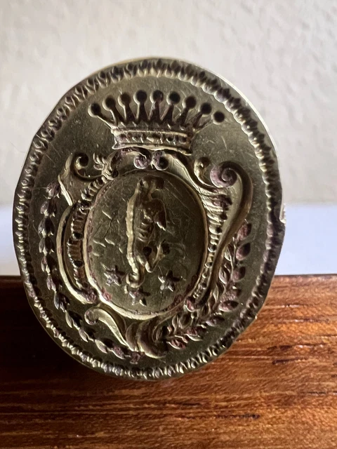 SCEAU ARMORIÉ. COURONNE Comtale. Armoiries. Noblesse. Aristocratie ...