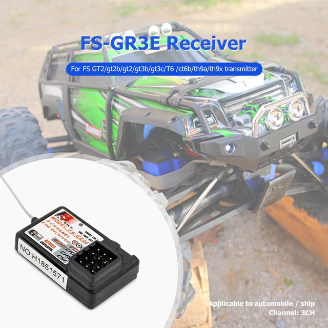 FLYSKY FS-GR3E RECEIVER for GT2/GT2B/GT2F/GT3B/GT3C/CT6B/TH9A/TH9X ...