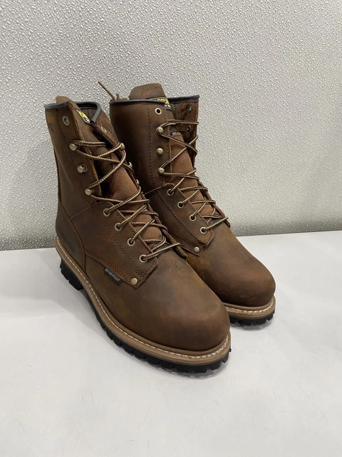 CAROLINA ELM 8& Metguard Insulated Waterproof Steel Toe Work Boots, 11 ...