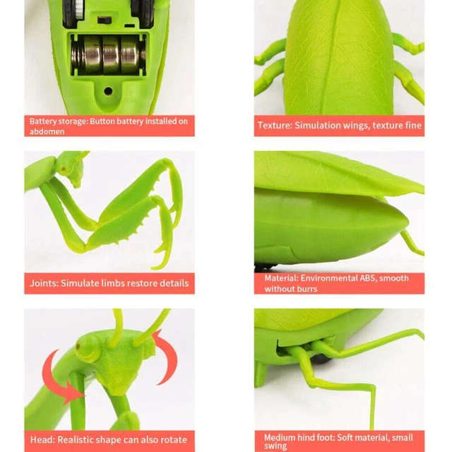 INFRARED REMOTE CONTROL Firefly Moth Praying Toy RC Insects Simulation ...