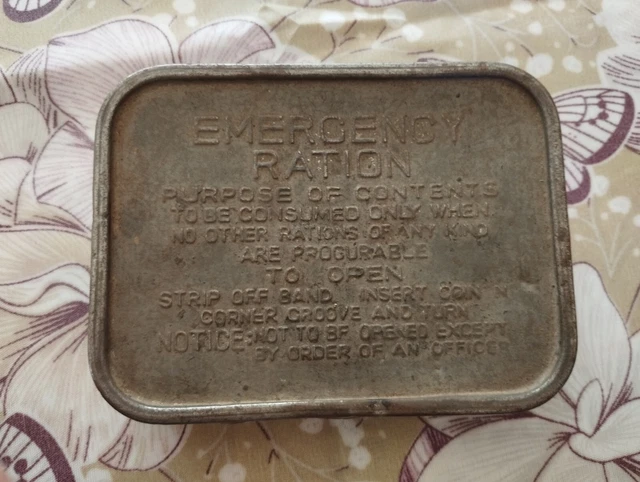 SECONDA GUERRA MONDIALE Emergency Ration Ww2 British Made EUR 25,00 ...