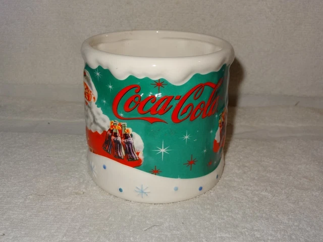 Grande Tasse En Porcelaine Coca Cola Coca Cola Coca Cola Père Noël Avec Bouteilles De Coca Cola
