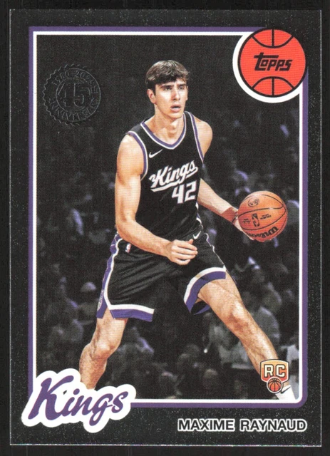2025-26 TOPPS BASKETBALL Maxime Raynaud Rookie Sacramento Kings #80BK ...