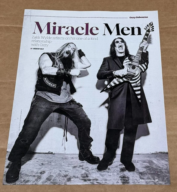 ZAKK WYLDE & Ozzy Osbourne - Music Print Ad Photo - 2025 $8.22 ...