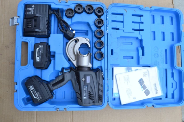 CEMBRE B1350-C (10-400MM2) Hydraulisches Akku-Crimpwerkzeug mit SWA-Stanzformen-Set EUR 1.410,38 ...