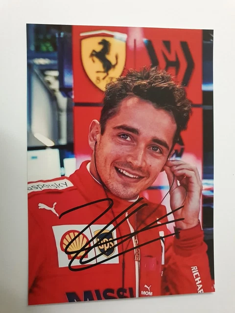 CHARLES LECLERC FERRARI F1 Driver Hand Signed Photo 6" X 4". £0.99 ...