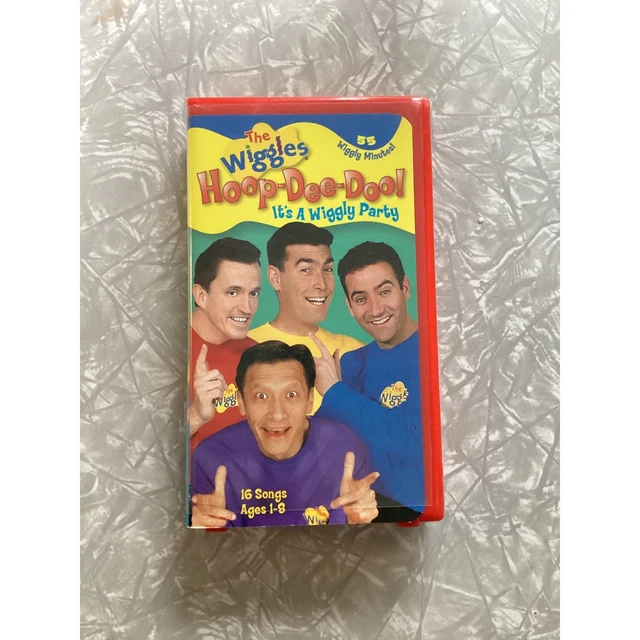 THE WIGGLES HOOP-DEE-DOO! It's A Wiggly Party VHS 2001 Red Clamshell 16 ...