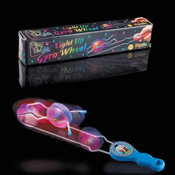 PLAYWRITE LIGHT UP Gyro Kinetic Wheel Rail Twister Toy, £7.99 - PicClick UK
