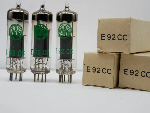 3X E92CC ECC92 Valvo Green NIB/NEW Boxed TUBE TUBE K8 £25.69 - PicClick UK