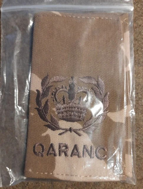 BRITISH ARMY DESERT DPM Rank Slides Pair WO2 RQMS QARANC £3.50 ...
