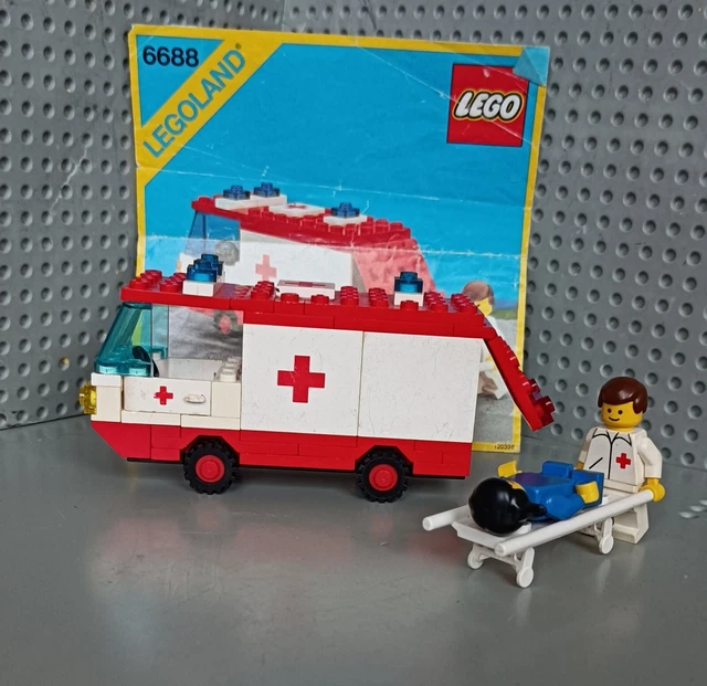 LEGO LEGOLAND 6688 /1985 Rotes Kreuz Krankenwagen kpl. mit OBA EUR 16 ...