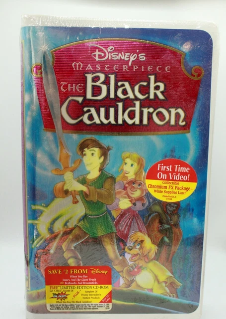 1985 WALT DISNEY “The Black Cauldron” VHS #9124 Sealed Collector ...