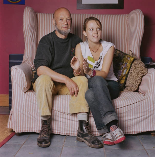 MICHAEL EAVIS AND his daughter Emily Eavis creators of Glastonbury- Old ...