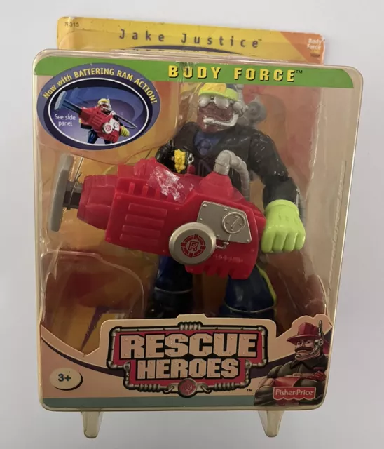 FISHER PRICE RESCUE Heroes Optic Force Jake Justice Police Officer ...
