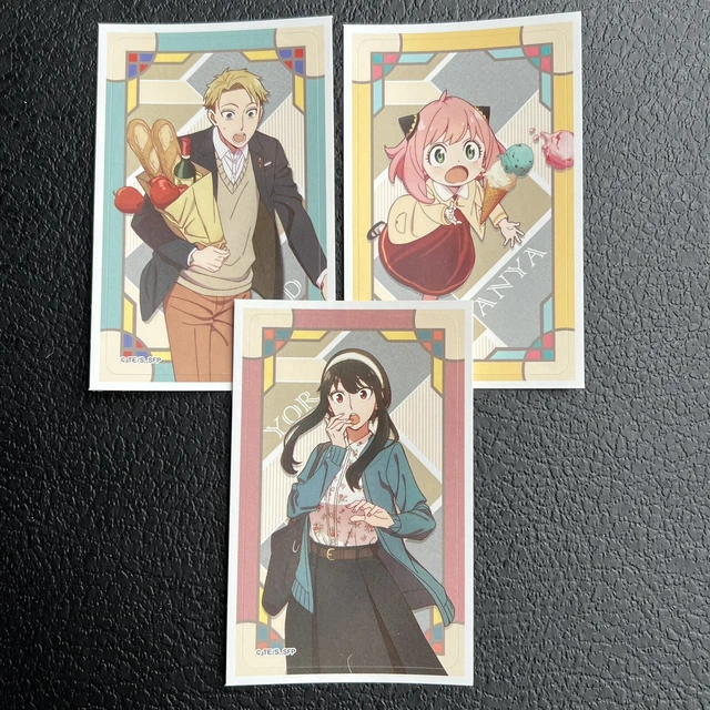 SPY X FAMILY Anya Loid Yor Forger Deco Sticker Stickers Official Set x4 ...