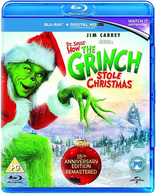 HOW THE GRINCH Stole Christmas (Jim Carrey) Blu Ray New & Sealed £15.00 ...
