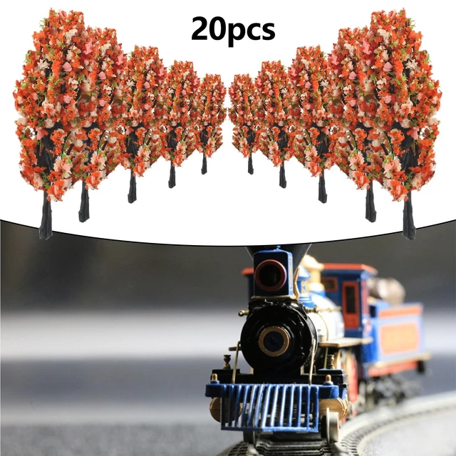 RAILROAD MODEL TREES 15Pcs Layout Scale Landscape Garden Miniature ...