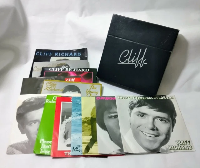 12 SINGLE VINYL Records Of Cliff Richard Presentation box EUR 58,55 ...