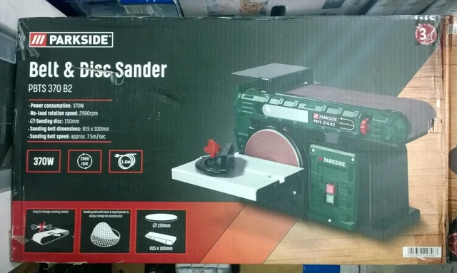 PARKSIDE BELT & Disk Sander (PBTS 370 B2) £109.00 - PicClick UK