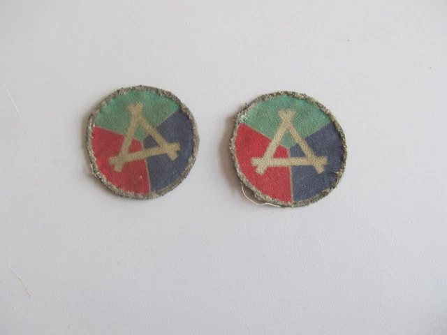 WW2 BRITISH ARMY Airfield construction unit Formation signs Printed ...