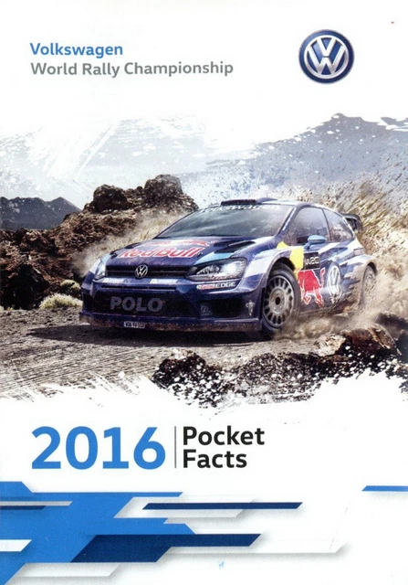 VOLKSWAGEN PROSPEKT WORLD Rally Championship 2016 D Pocket Facts VW ...