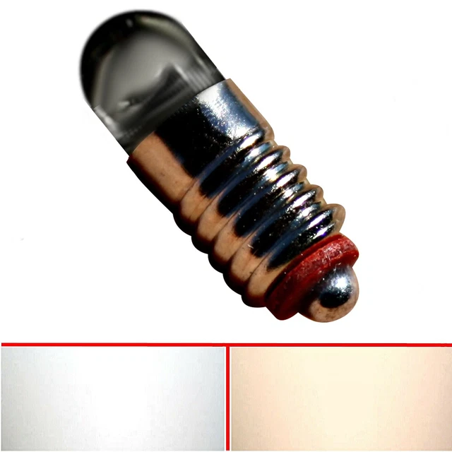 1X 10X LED E5, 5 10V-22V Model Railway Light Bulbs Lamps Tt H0 Cold ...
