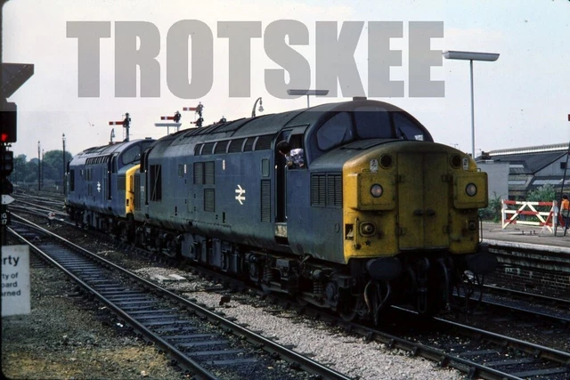 35MM SLIDE BR British Railways Diesel Loco Class 37 37103 Ipswich 1987 ...
