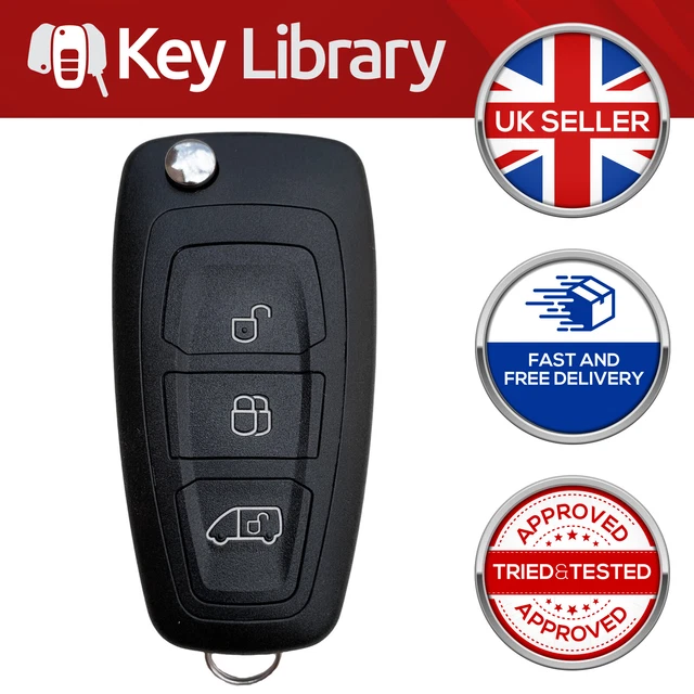 3 BUTTON REMOTE Flip Key Case Shell For Ford Transit Custom 2018 2019 ...