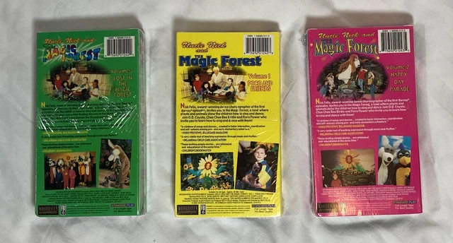 UNCLE NICK & The Magic Forest Volume 1-3 Sealed VHS Set Kids Learning ...