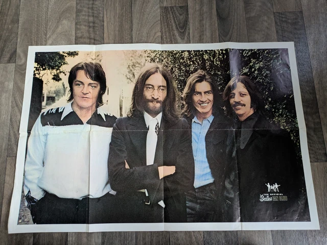 ORIGINAL THE BEATLES Official Fan Club Poster 1969 £50.00 - PicClick UK
