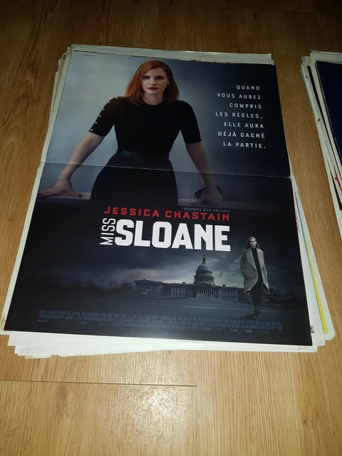 AFFICHE DE CINÉMA d'époque du film: MISS SLOANE de 2017 (40x60cm) EUR 8 ...