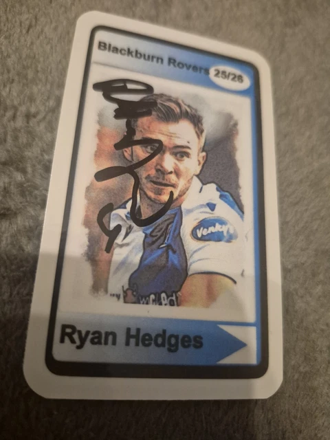 SIGNED RYAN HEDGES Blackburn Rovers Football Card 2025/26 £6.51 ...