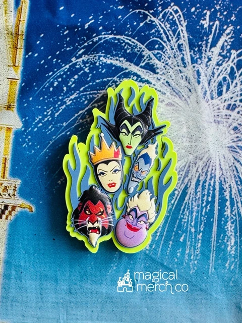 2025 DISNEY PARKS Villains Scar Ursula Maleficent Hades Queen Rubber ...