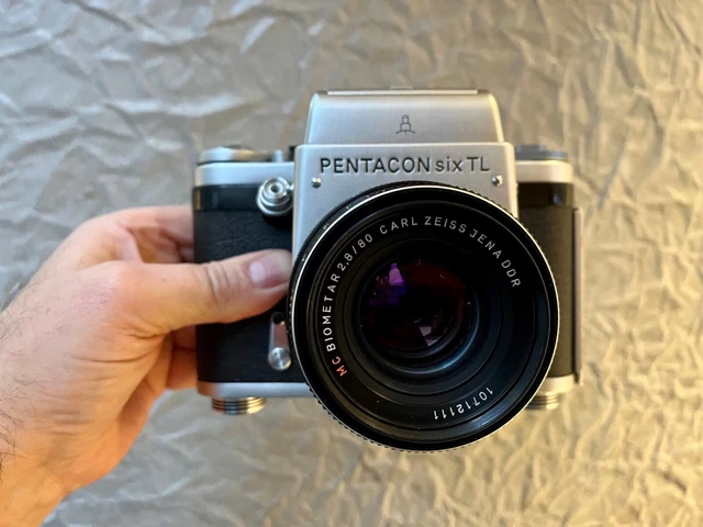 BELLE PENTACON SIX TL 6x6 Camera Avec Carl Zeiss Jena Mc Biomer 2,8 ...