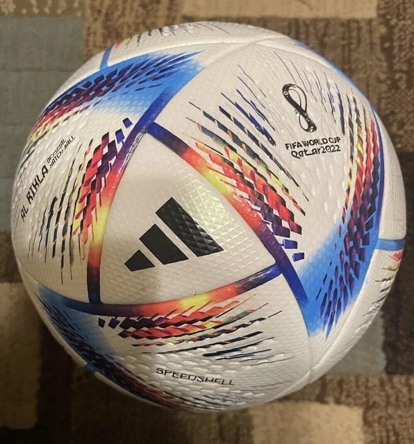 ADIDAS FIFA WORLD CUP Qatar 2022 AL RIHLA OFFICIAL MATCH BALL £106.73 ...