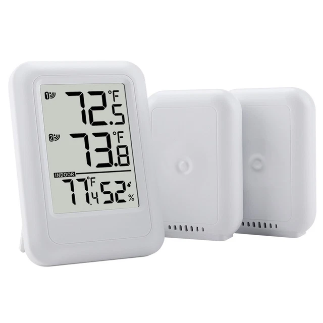 TEMPERATURE METER FEATURING Dual Display for Indoor and Outdoor ...