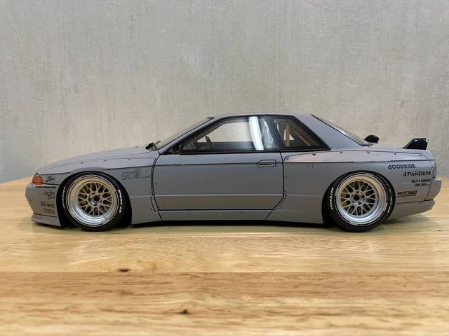 1/18 ALLUMAGE EL Skyline GTR R32 Pandem Fusée Lapin Mat Gris Ig1270 ...